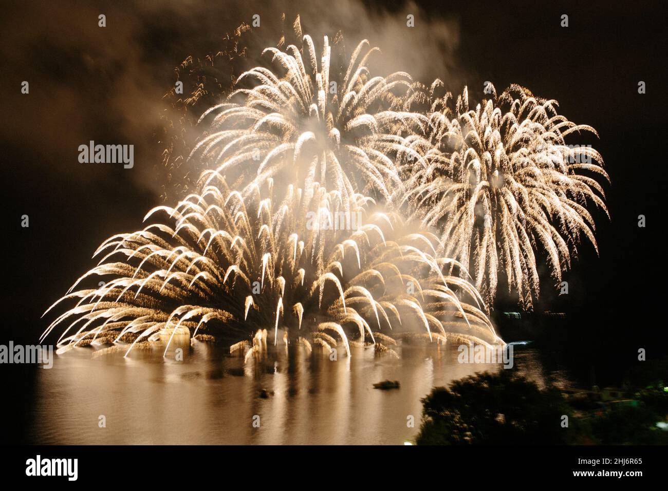Firework Show in Japan Stock Photo - Alamy