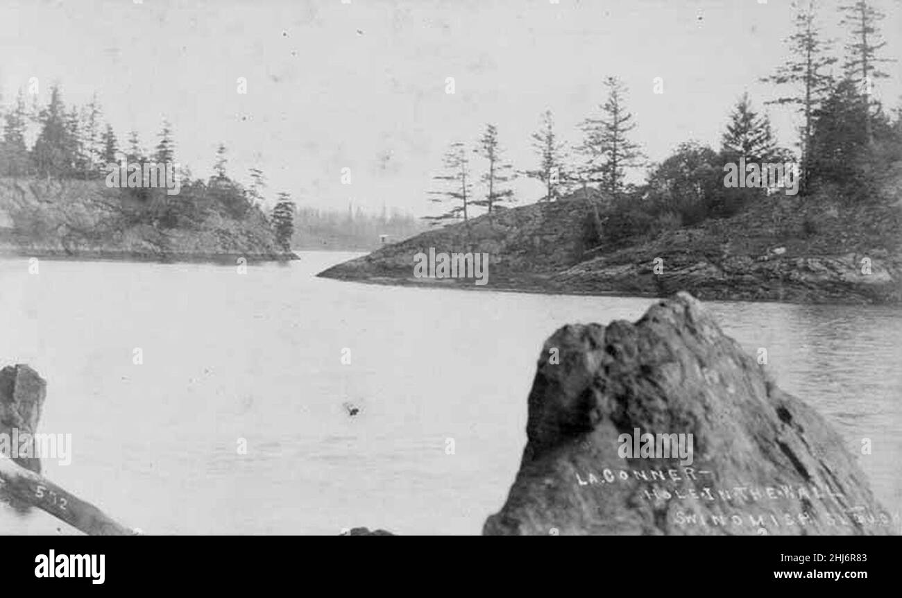 Swinomish Channel, La Conner, ca 1890 Stock Photo - Alamy