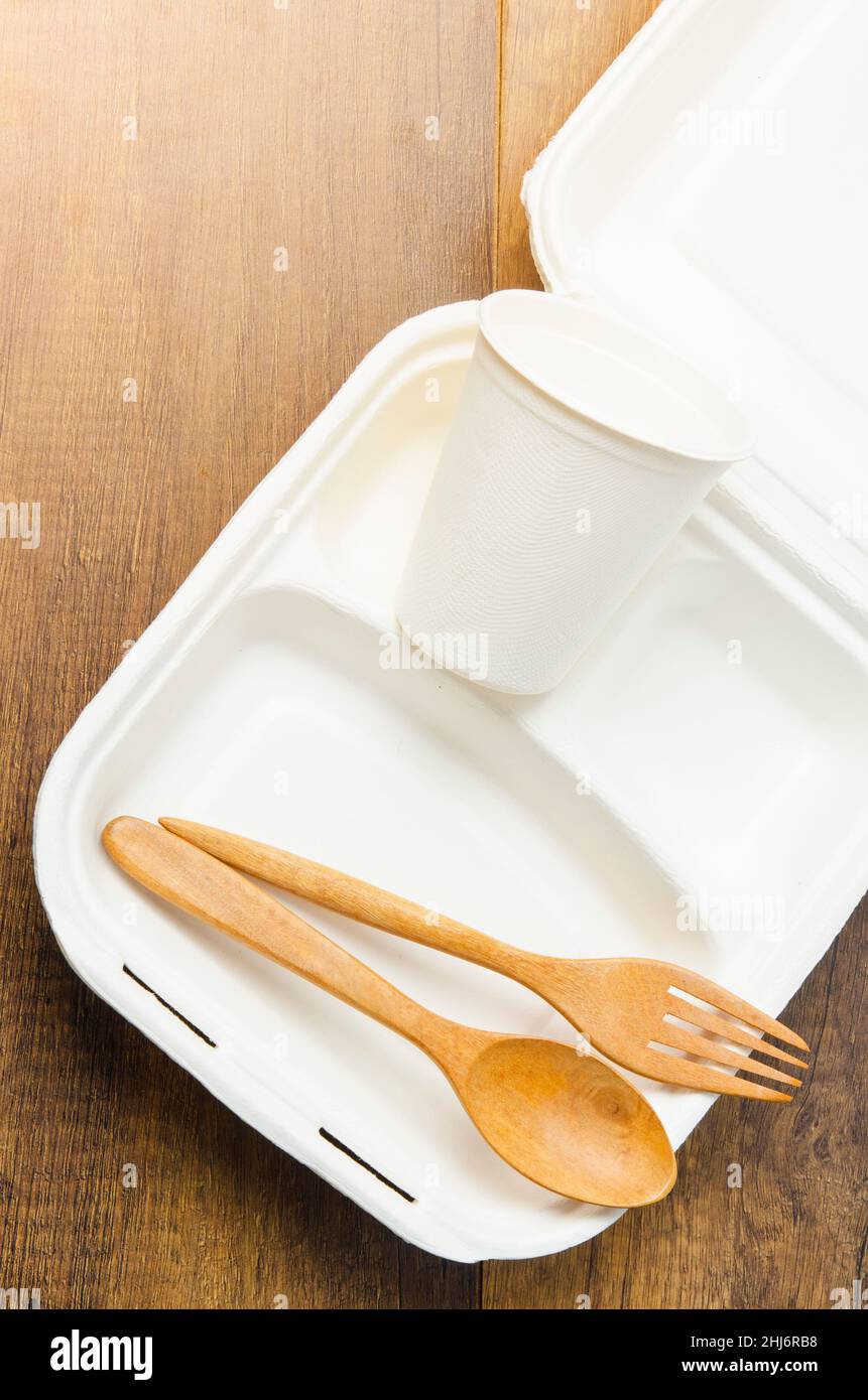 Eco friendly biodegradable paper disposable for packaging food and ...