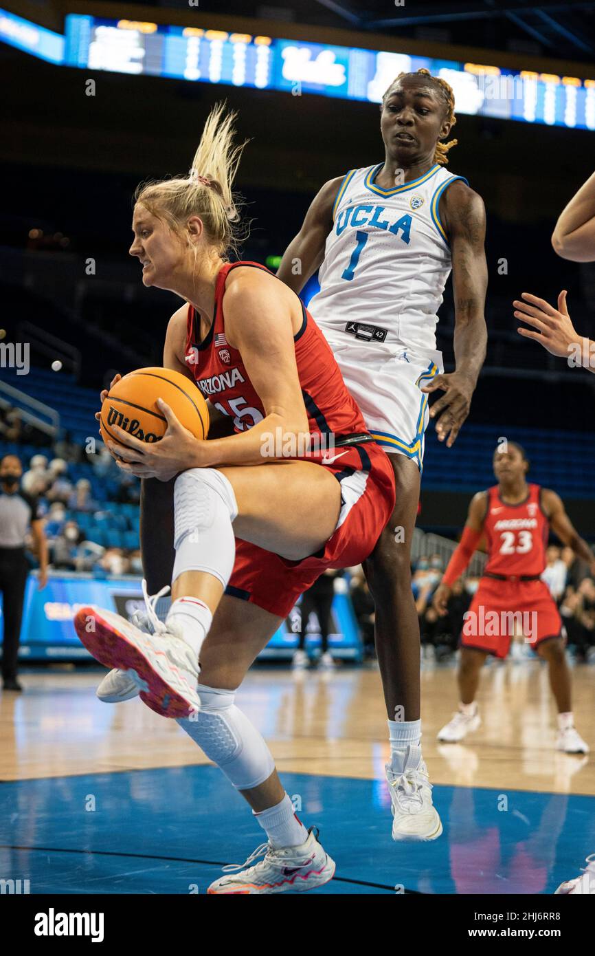 Arizona Wildcats forward Cate Reese (25) gathers a rebound during a ...