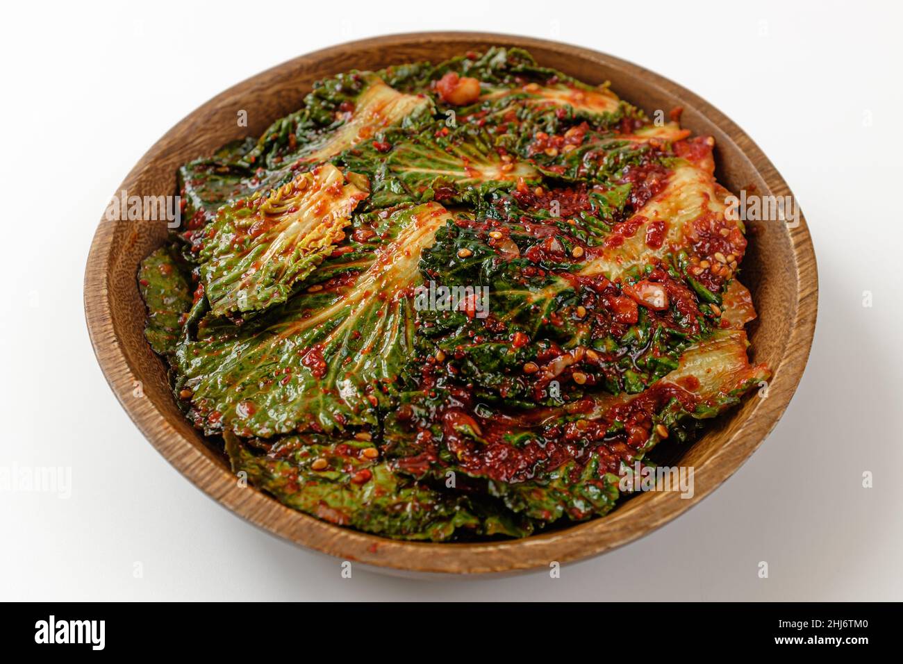 Bom-dong Kimchi on a white background Stock Photo - Alamy