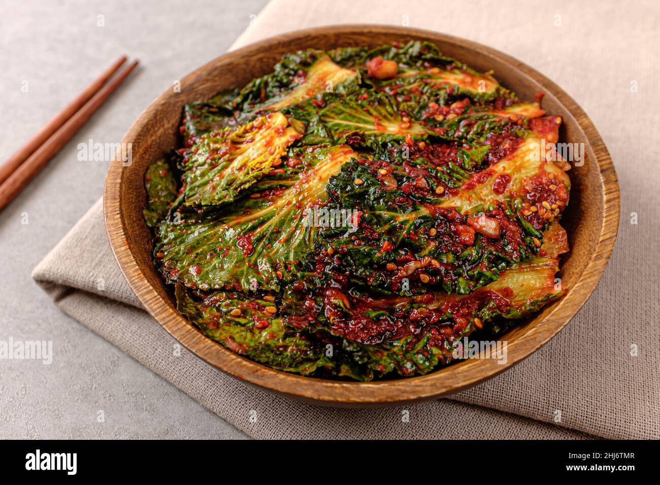 Korean food kimchi made with bom-dong Stock Photo - Alamy