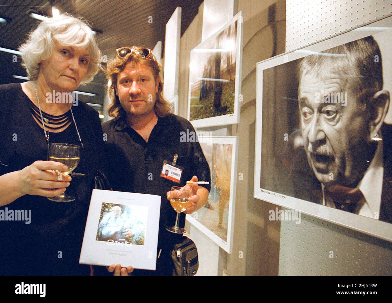 ***FILE PHOTO*** Czech photographer Petr Nasic, right, and author ...