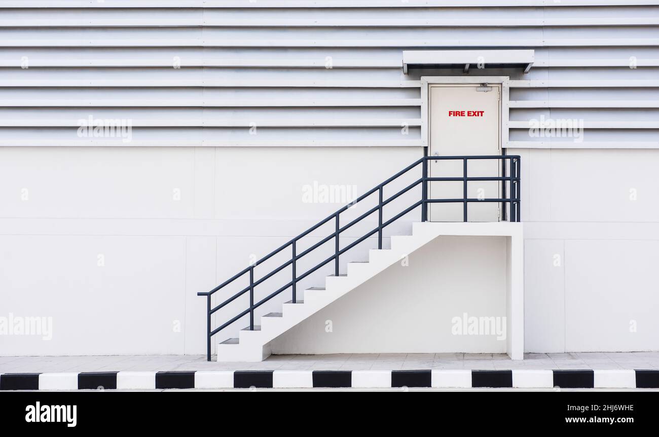 Building Emergency Exit Stock Photo - Alamy