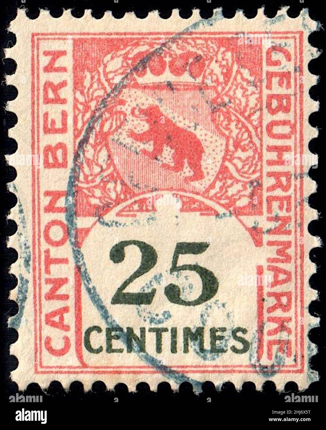 Switzerland Bern 1903-1930 revenue 25c - 26A Stock Photo - Alamy