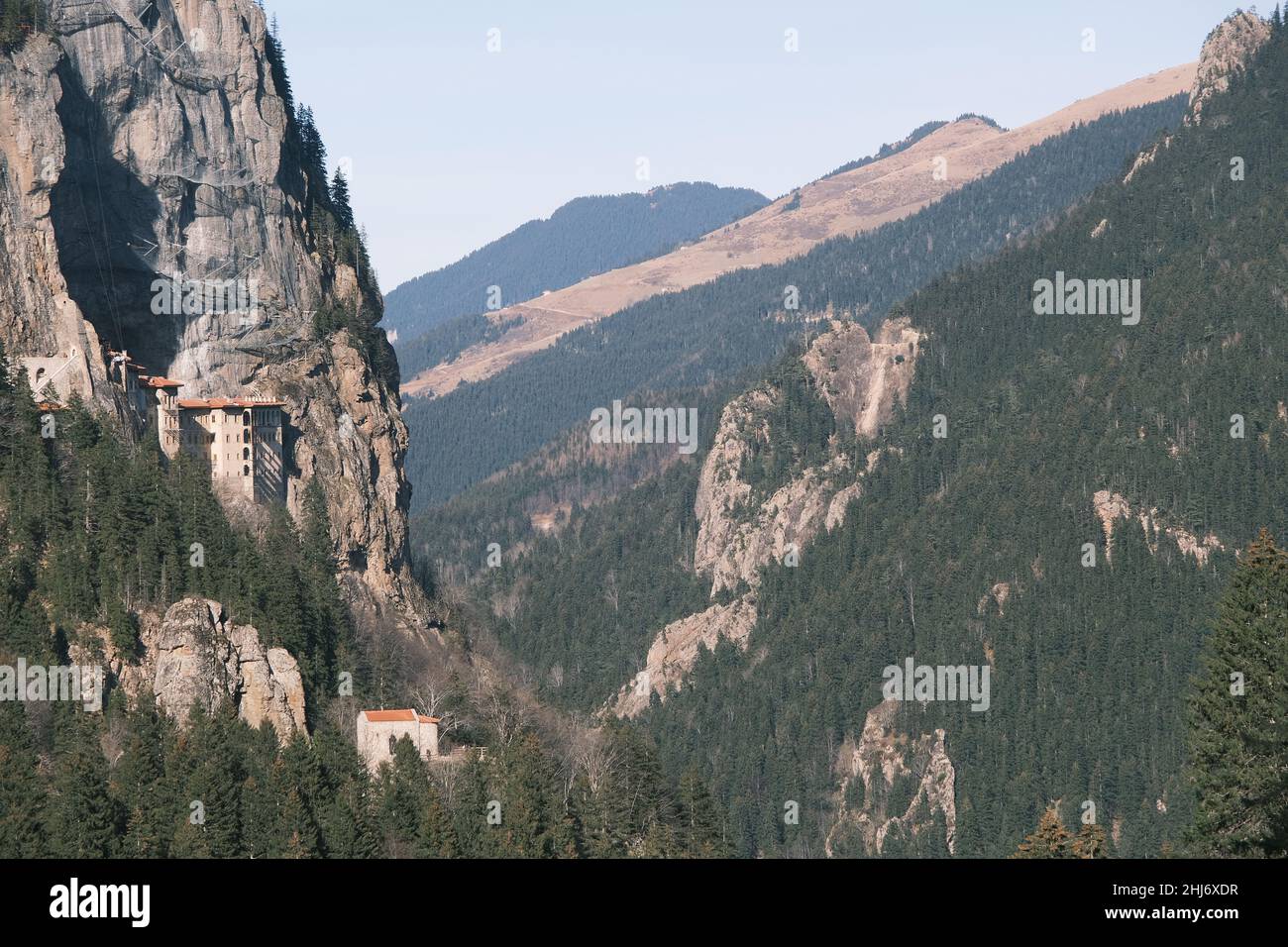 Sumela monastery in Trabzon. Wide angle photo of sumela monastery Stock ...
