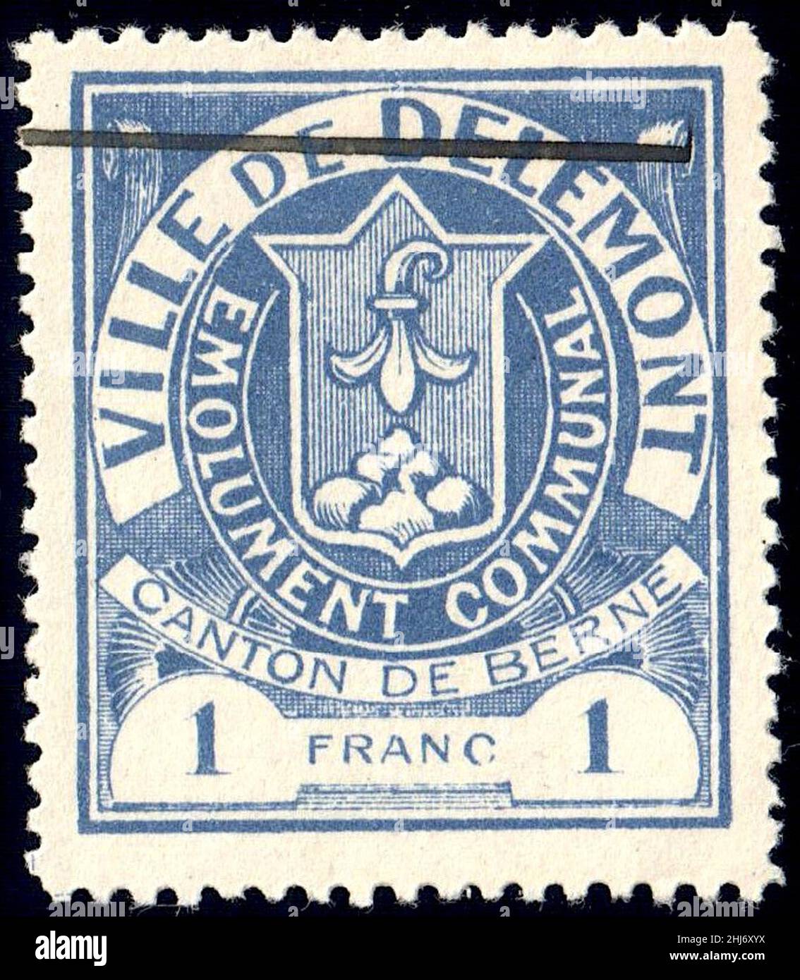 Switzerland Delémont 1904 revenue 1Fr - 5 Stock Photo - Alamy