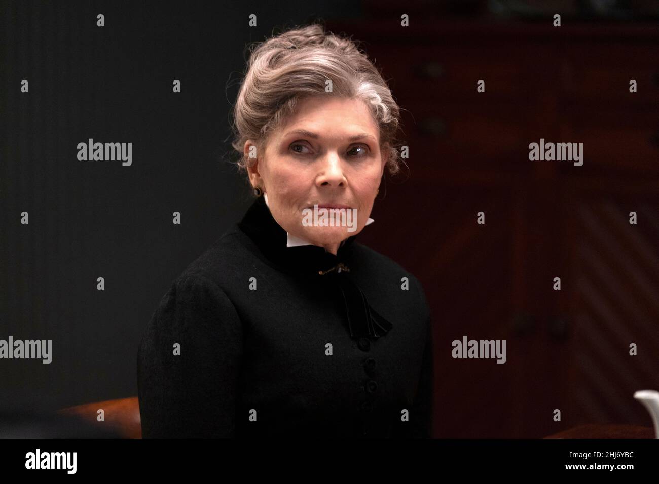 DEBRA MONK in THE GILDED AGE (2022), directed by MICHAEL ENGLER. Credit ...