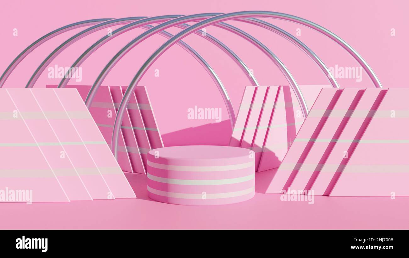 3d rendering showcase for product visualization Stock Photo - Alamy