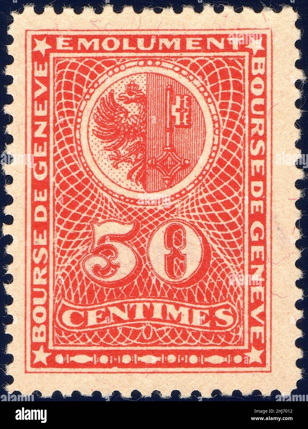 Switzerland Geneva 1931 stock exchange revenue 4 TI 50c - 32B Stock ...