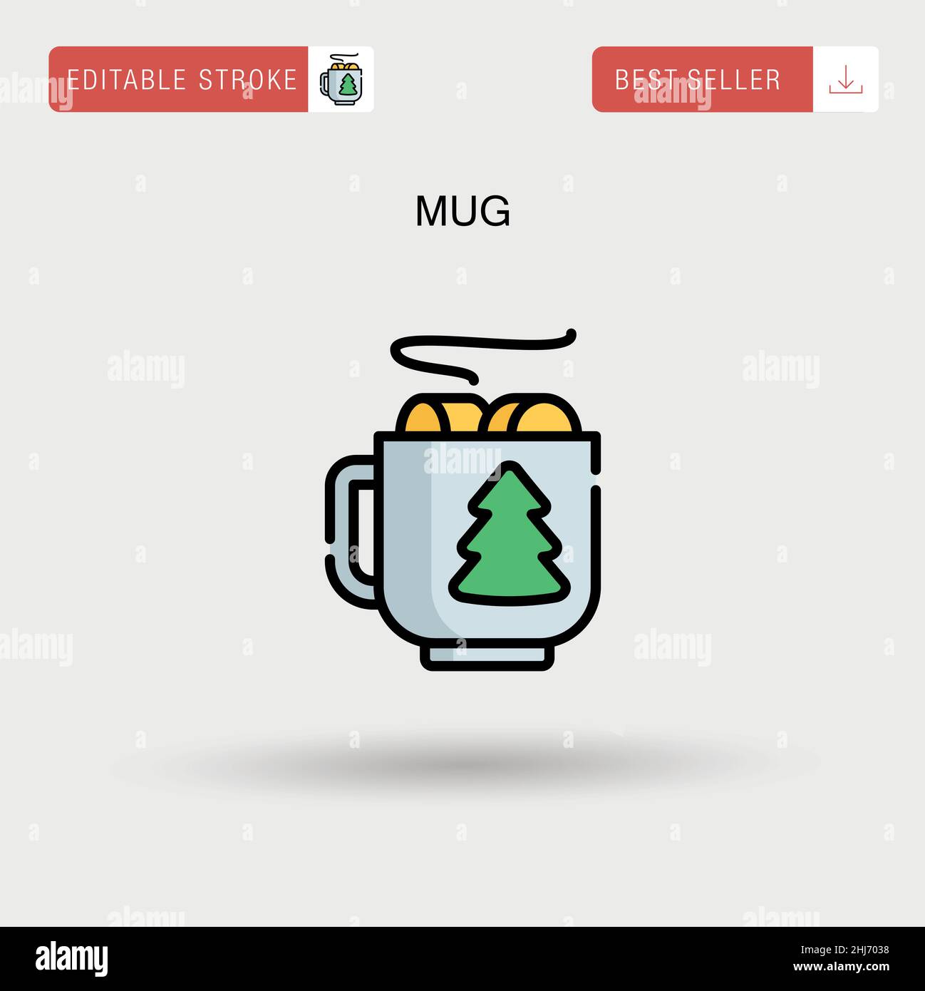 Branding coffee mug design Stock Vector Images - Alamy