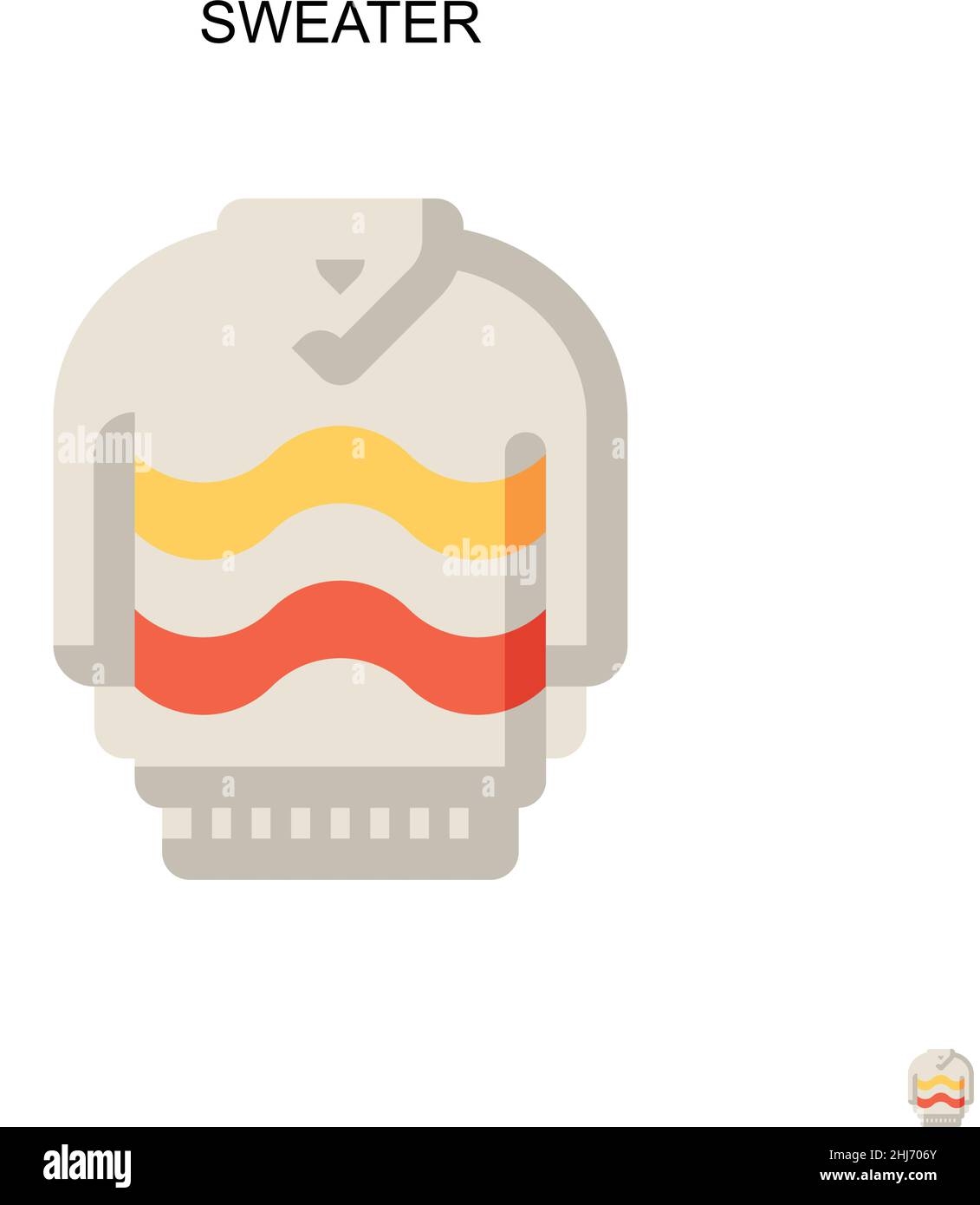 Black and white knit sweater Stock Vector Images - Alamy