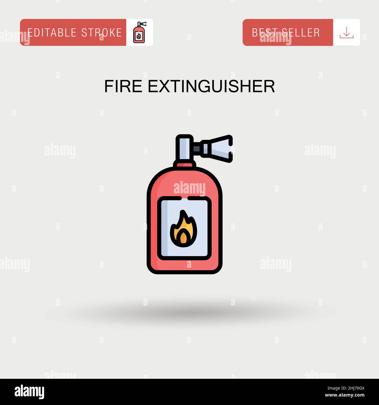 Fire extinguisher icon hi-res stock photography and images - Alamy