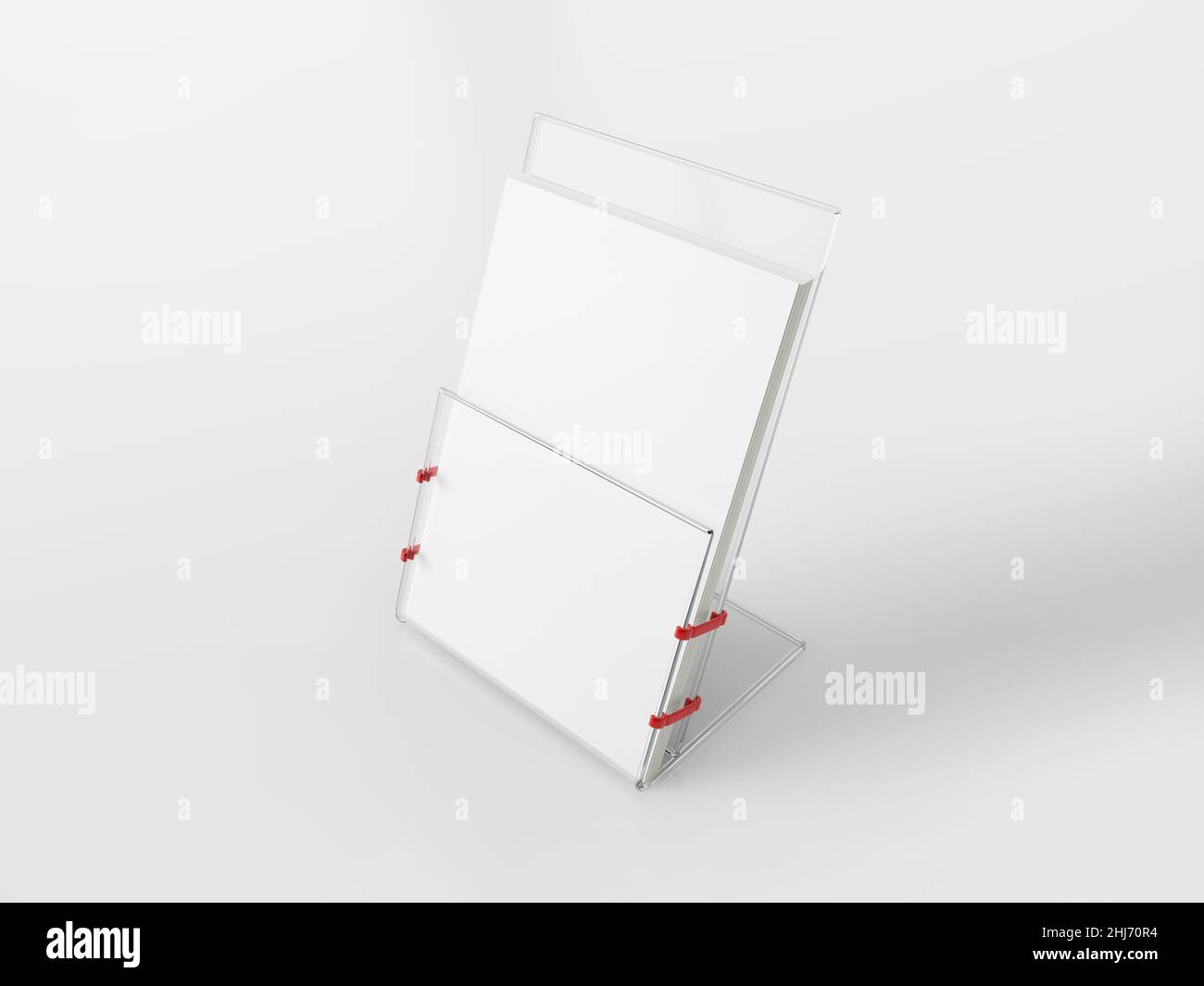 Holder Brochure Flyer 3D Rendering Stock Photo - Alamy