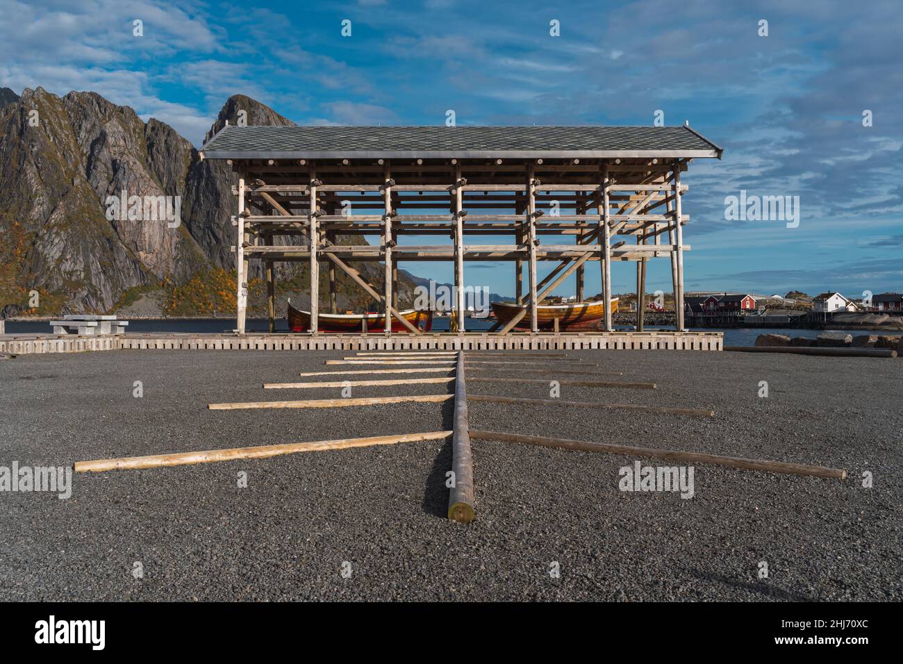 drying house for fresh fish Stock Photo - Alamy