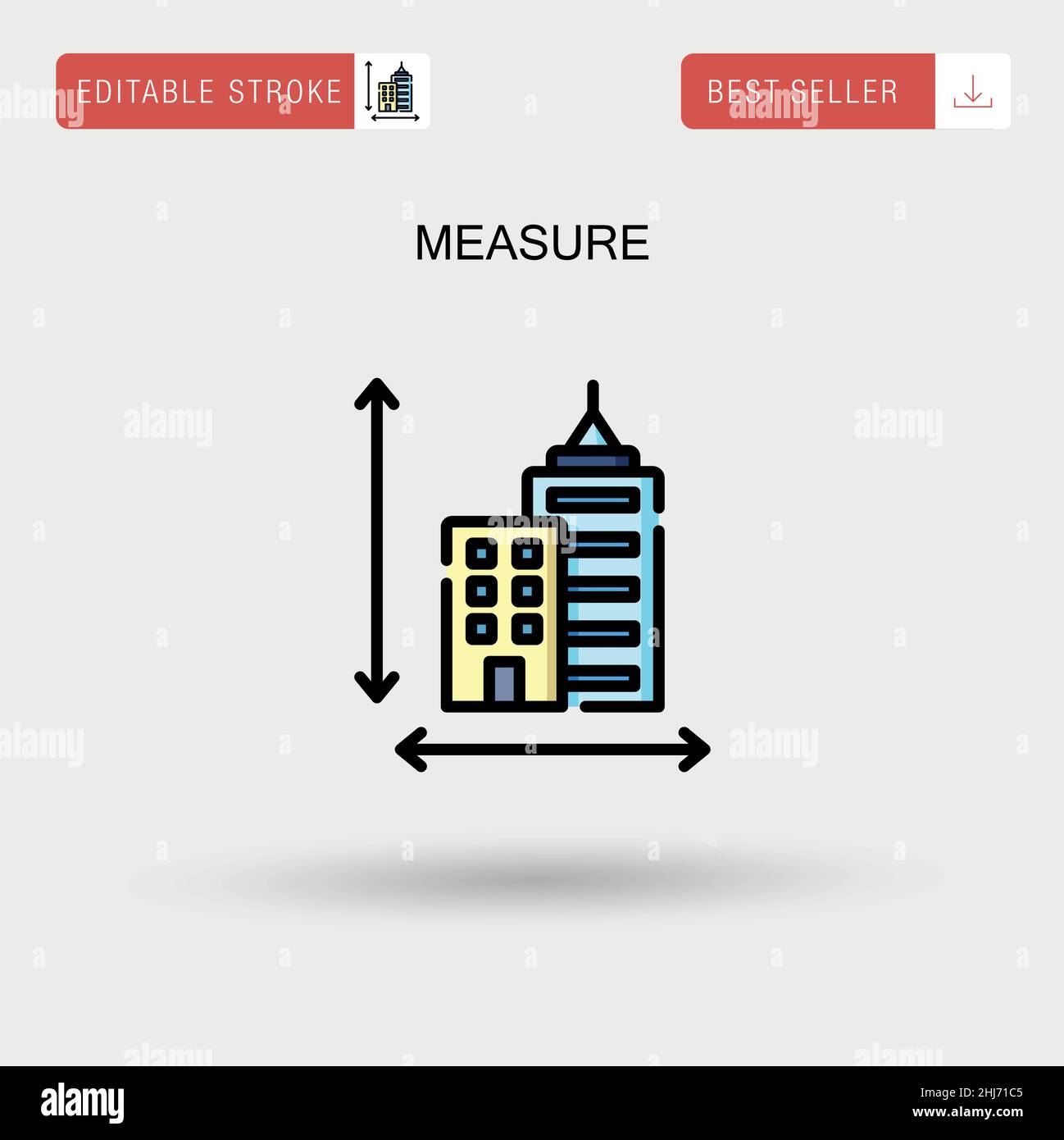Measure Simple vector icon Stock Vector Image & Art - Alamy