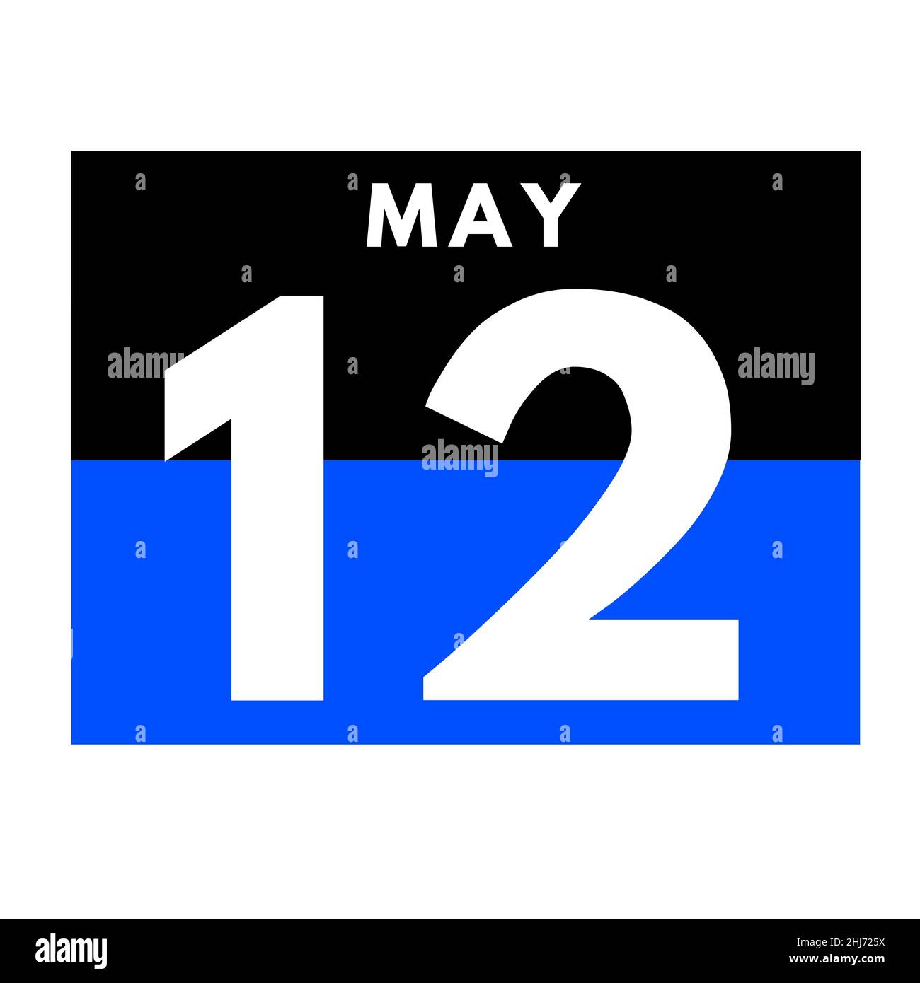 May 12 . Flat daily calendar icon .date ,day, month .calendar for the ...