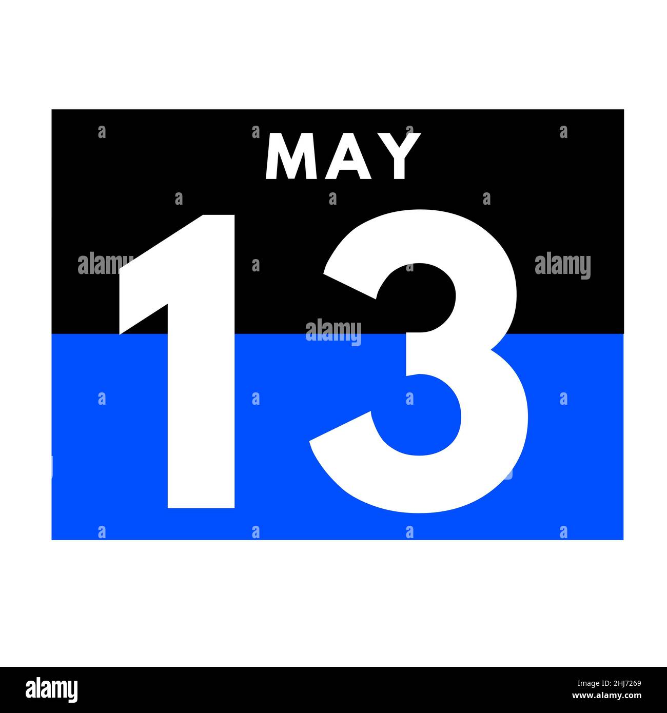 May 13 . Flat daily calendar icon .date ,day, month .calendar for the ...