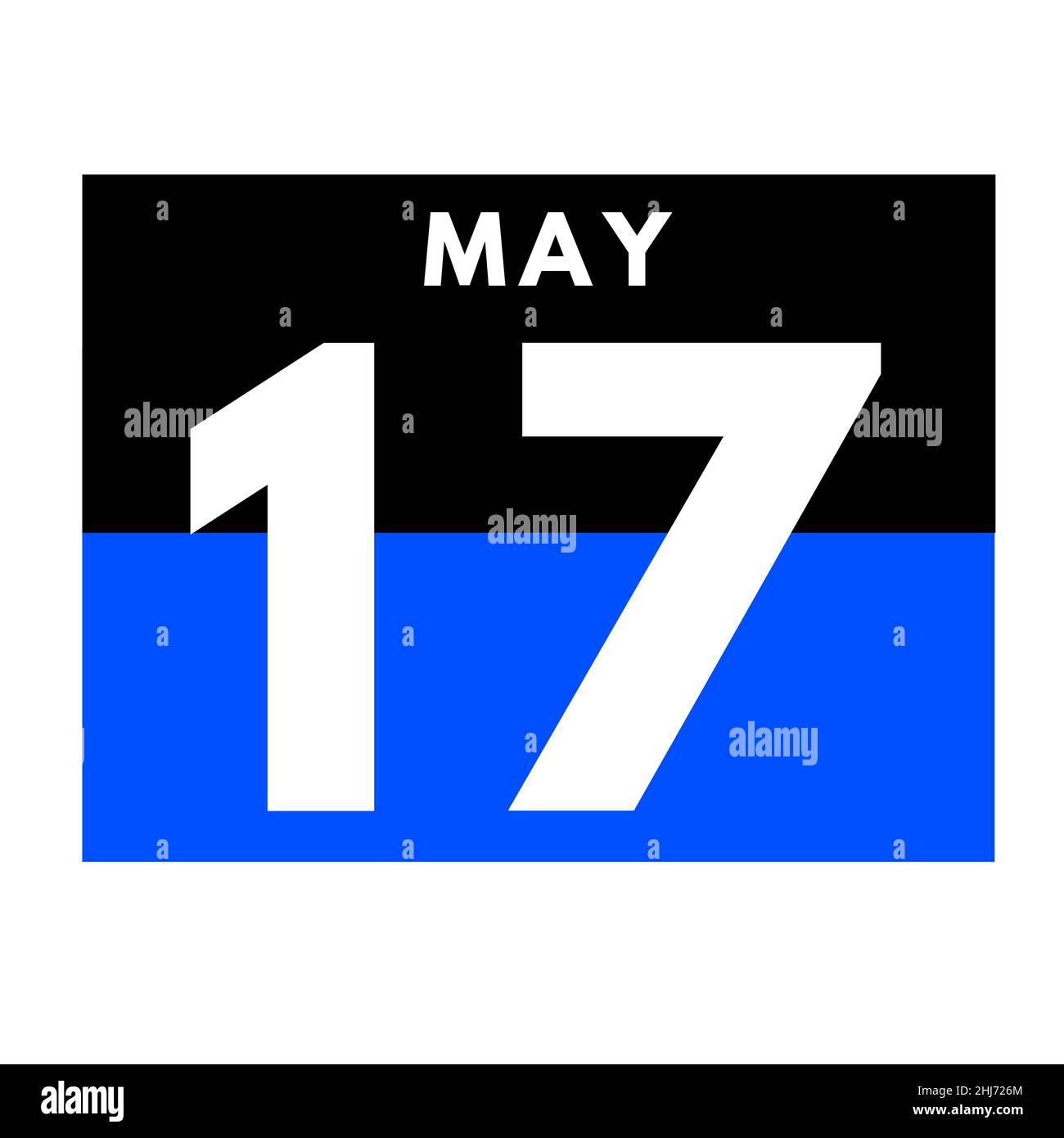 May 17 . Flat daily calendar icon .date ,day, month .calendar for the ...