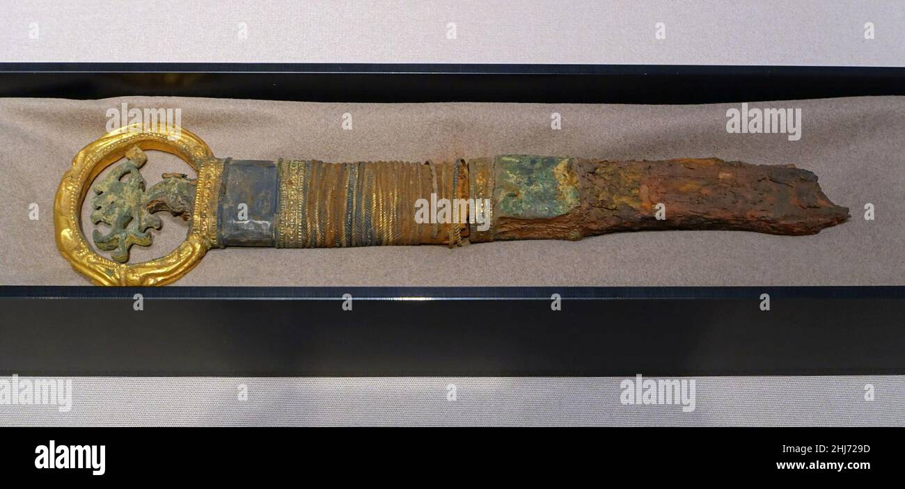 Sword with ring-shaped pommel in dragon design, attributed to ...