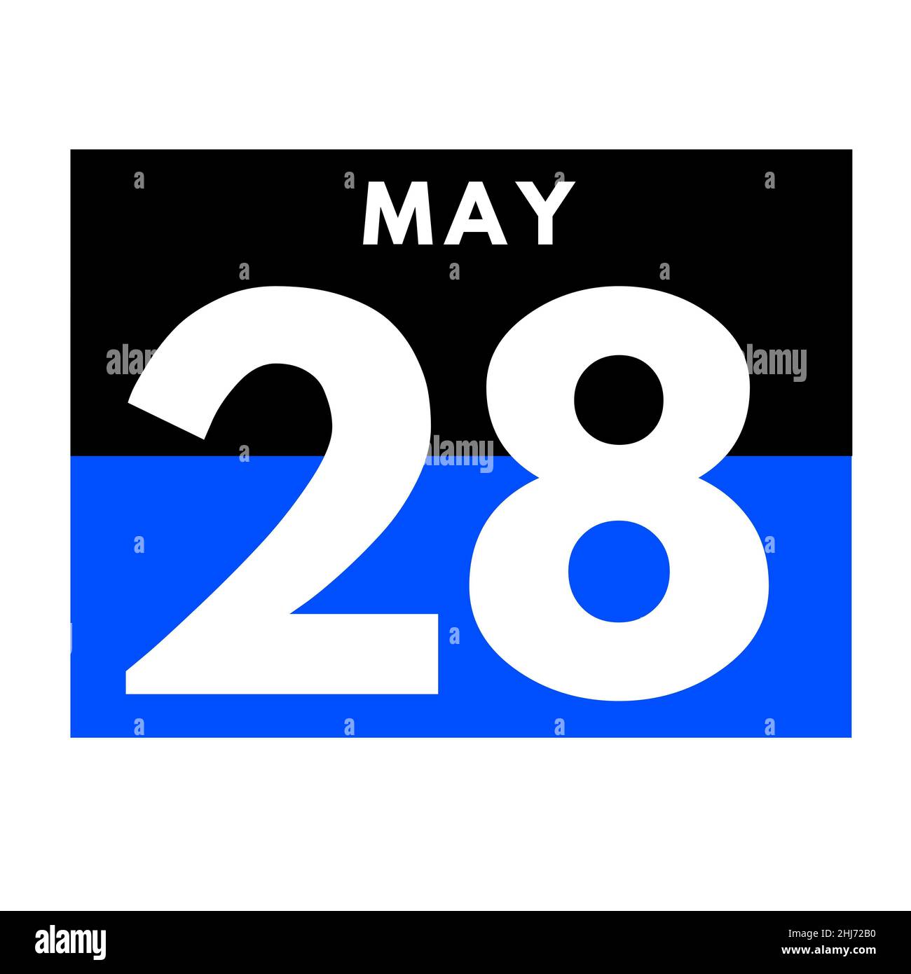 May 28 . Flat daily calendar icon .date ,day, month .calendar for the ...