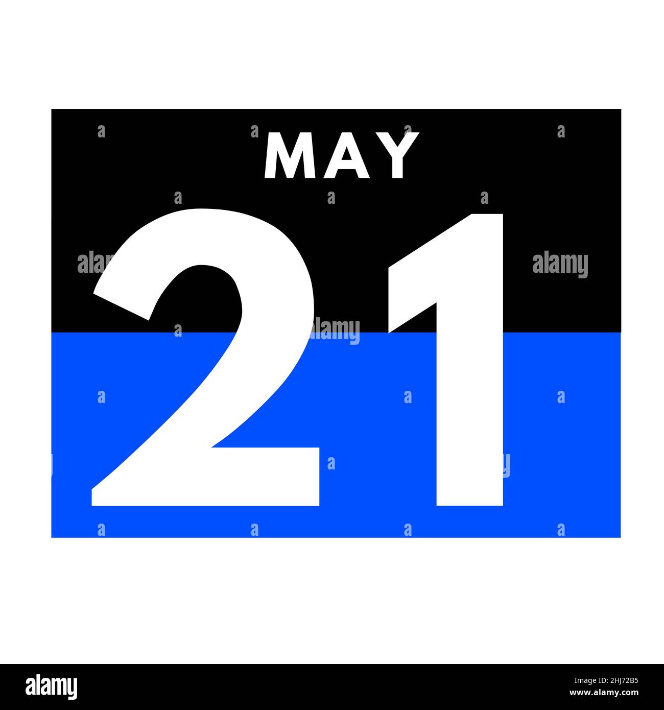 May 21 . Flat daily calendar icon .date ,day, month .calendar for the ...