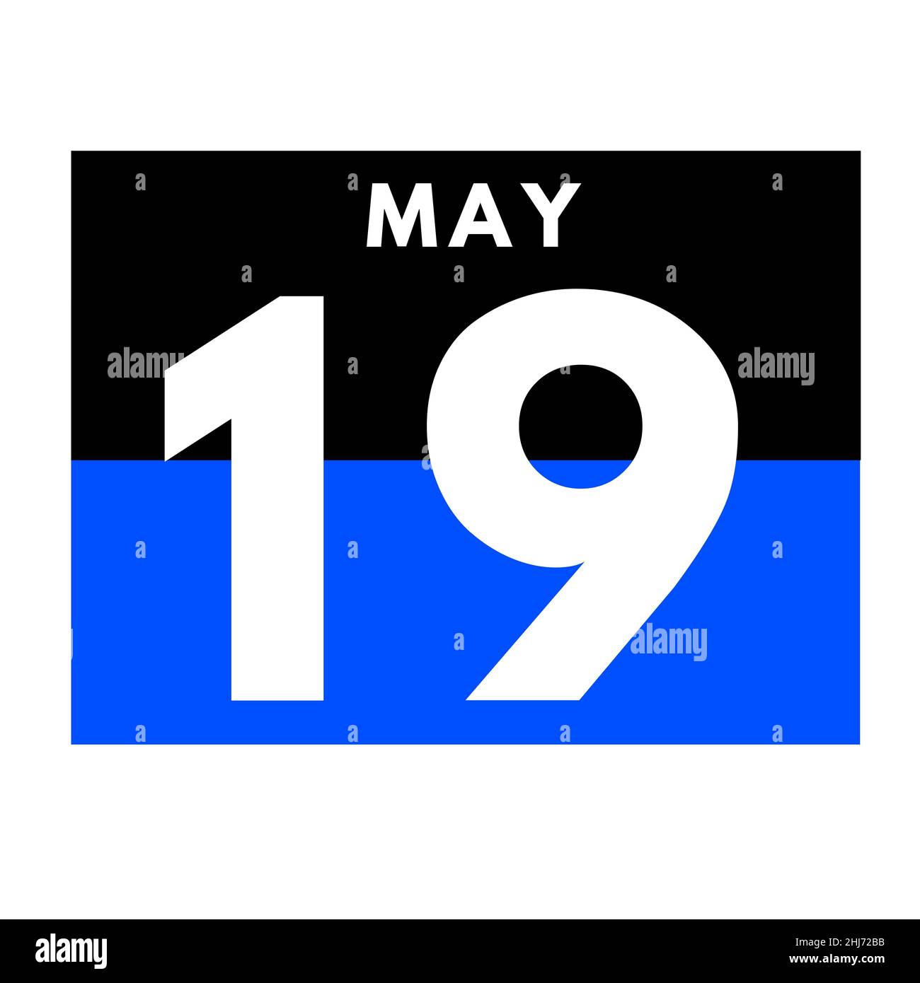 May 19 . Flat daily calendar icon .date ,day, month .calendar for the ...