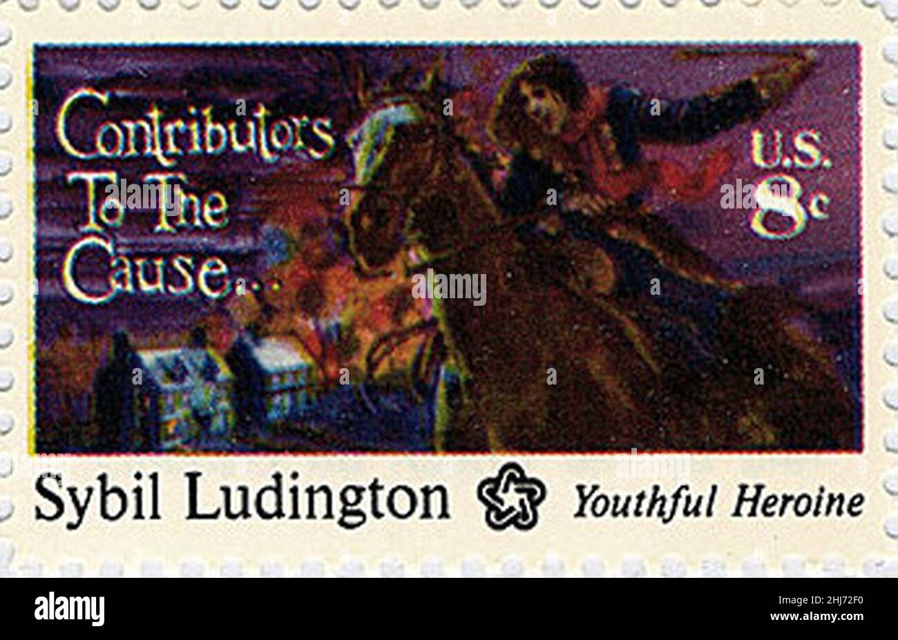 Sybil ludington stamp hi-res stock photography and images - Alamy