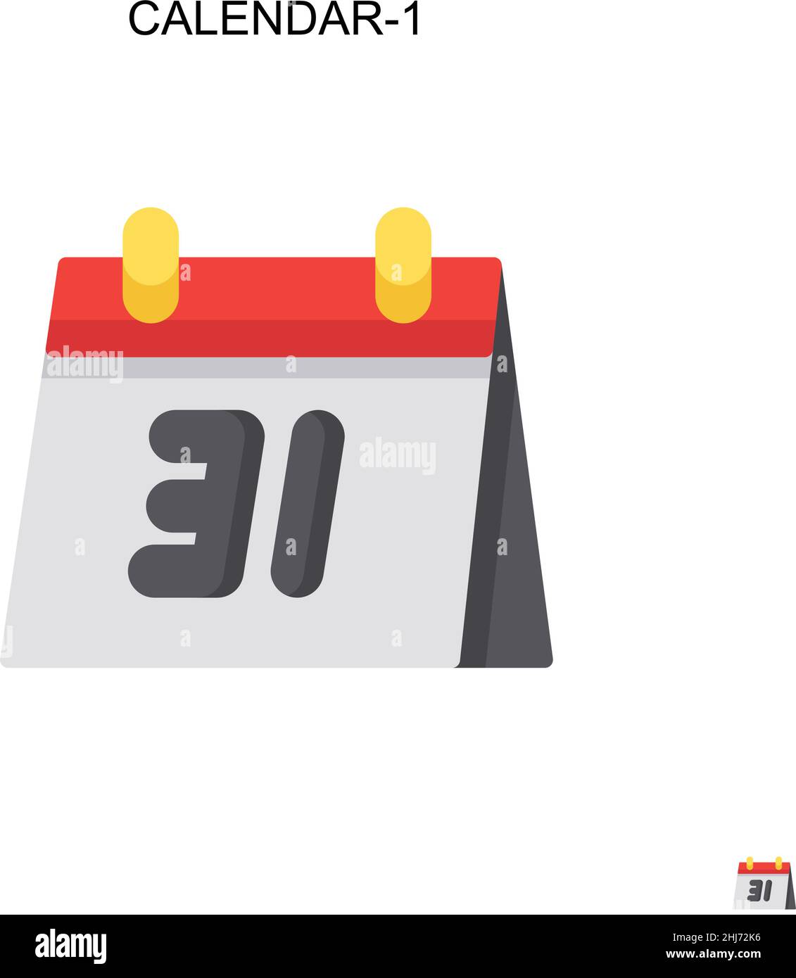 Calendar illustration icon Stock Vector Images - Alamy