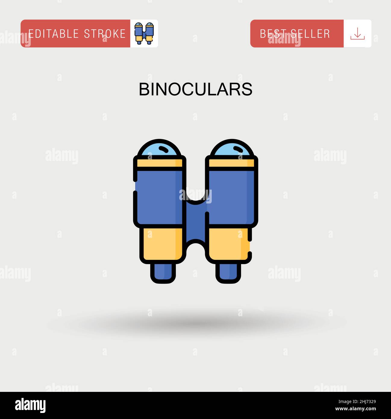 Binoculars view icon hi-res stock photography and images - Alamy