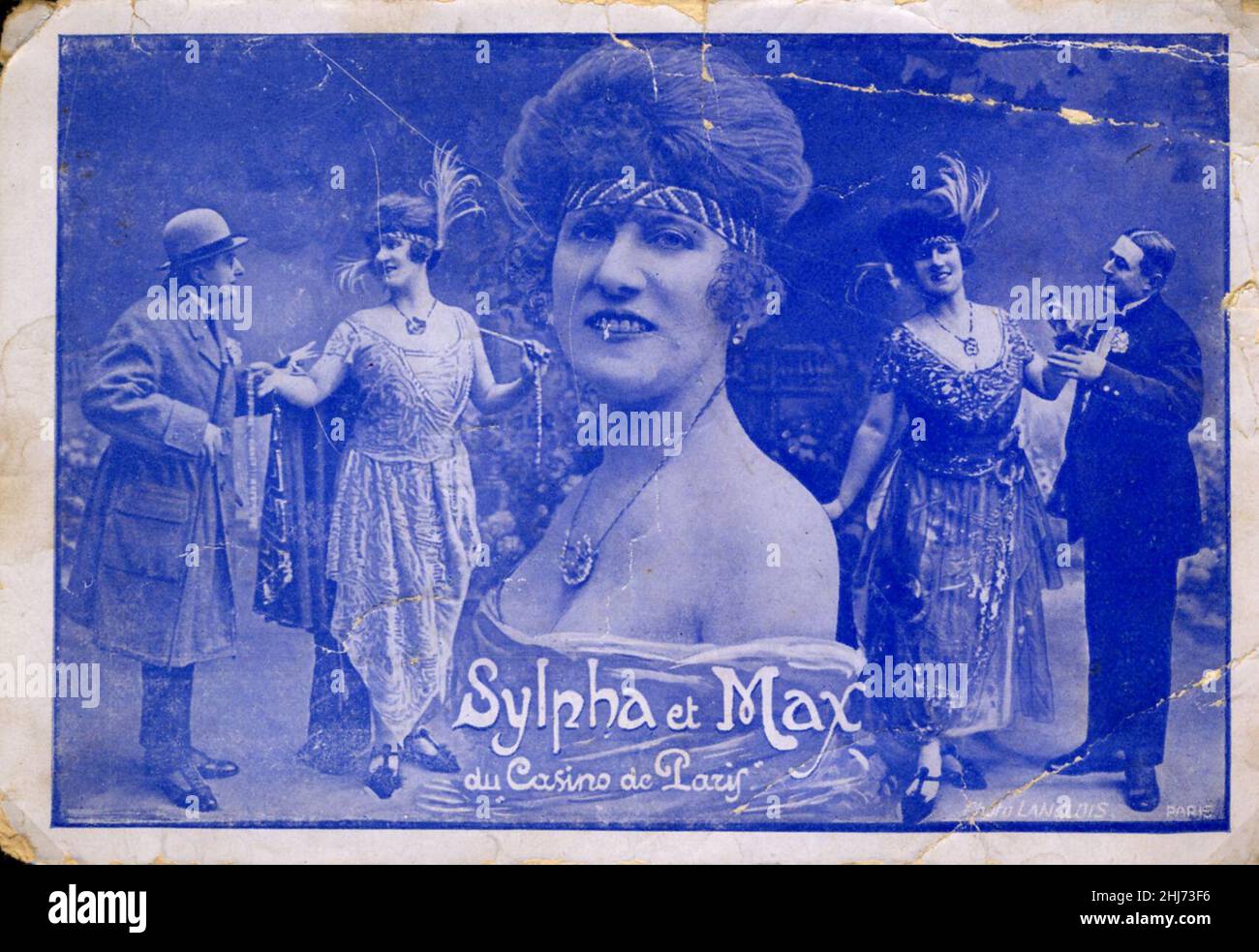 Sylpha, (Jeanne Langlois-Blin) comédienne et artiste de music-hall ...