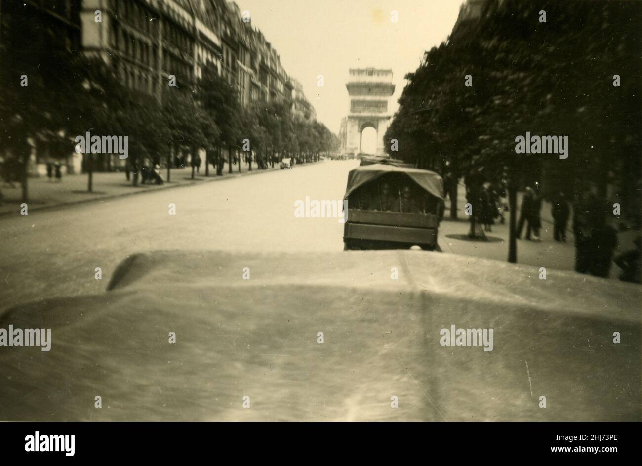 WWII WW2 german soldiers invades France - 14 june 1940, arriving in ...
