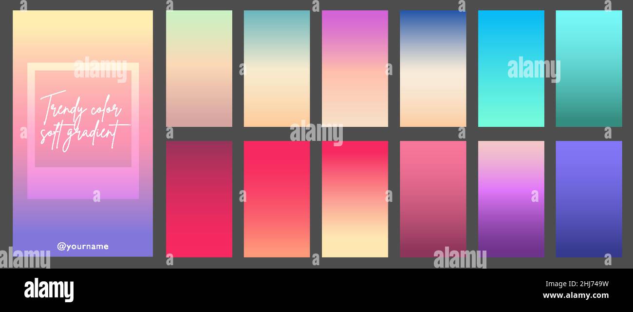 Trendy Soft color gradients. Background for app, flyer, invitation ...