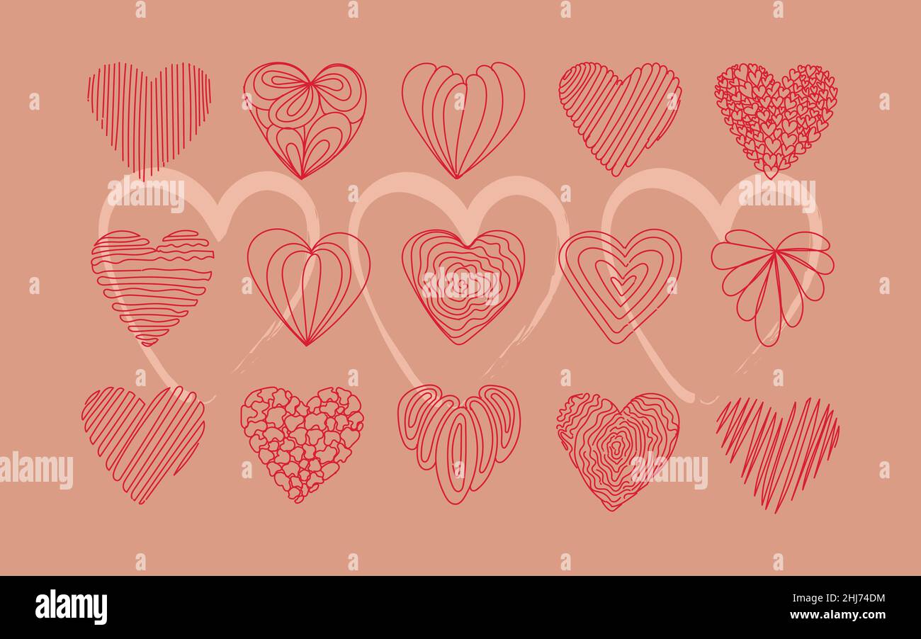 Heart shaped curves Stock Vector Images - Alamy