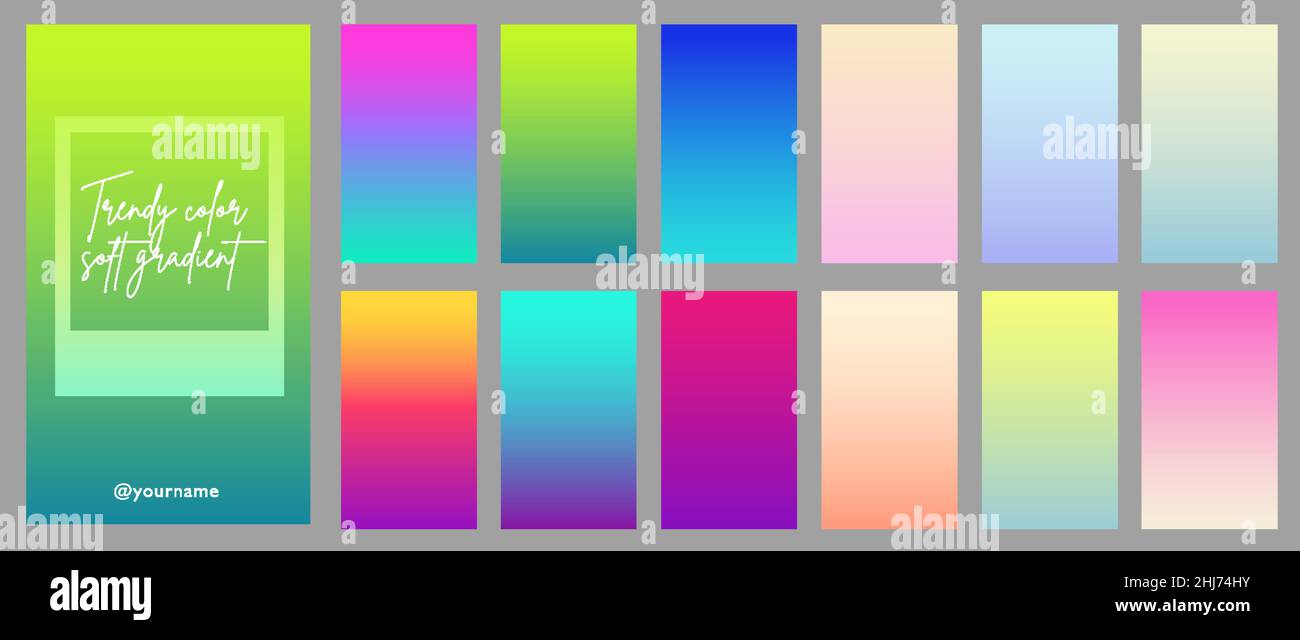 Trendy Soft color gradients. Background for app, flyer, invitation ...