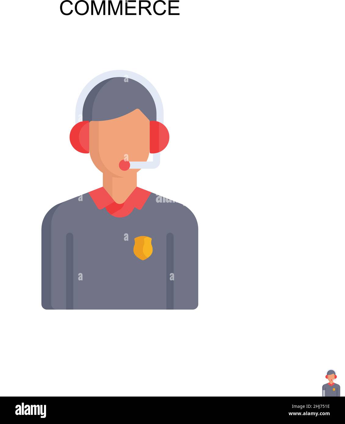 Commerce Simple vector icon. Illustration symbol design template for ...