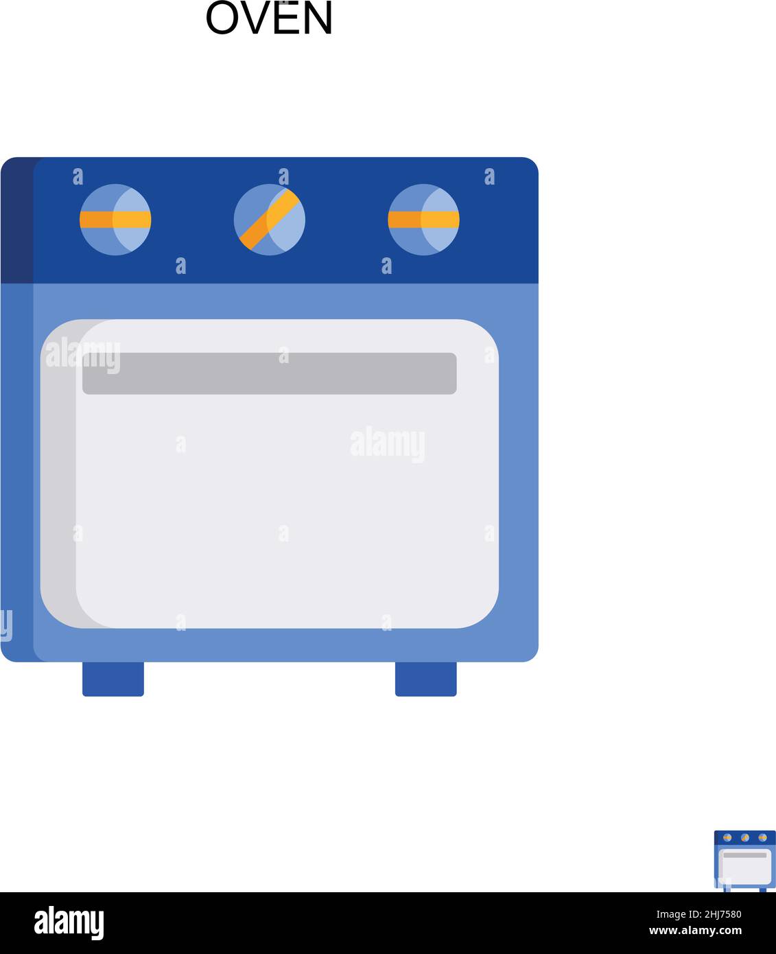 Oven Simple vector icon. Illustration symbol design template for web ...