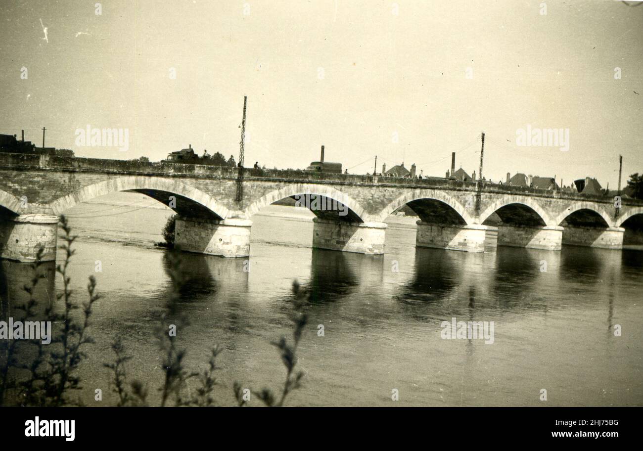 WWII WW2 german soldiers invades France - 21 june 1940, Amboise, Loire ...