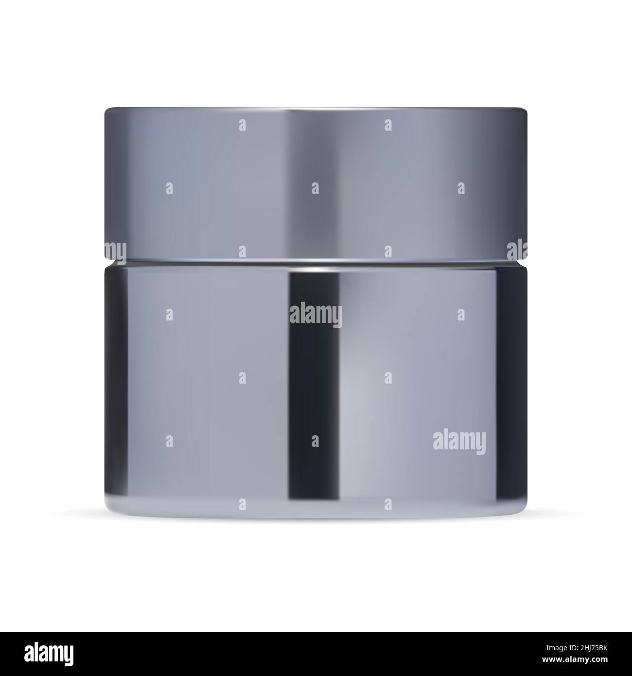 Cosmetic cream jar. Plastic cosmetic powder container vector template ...