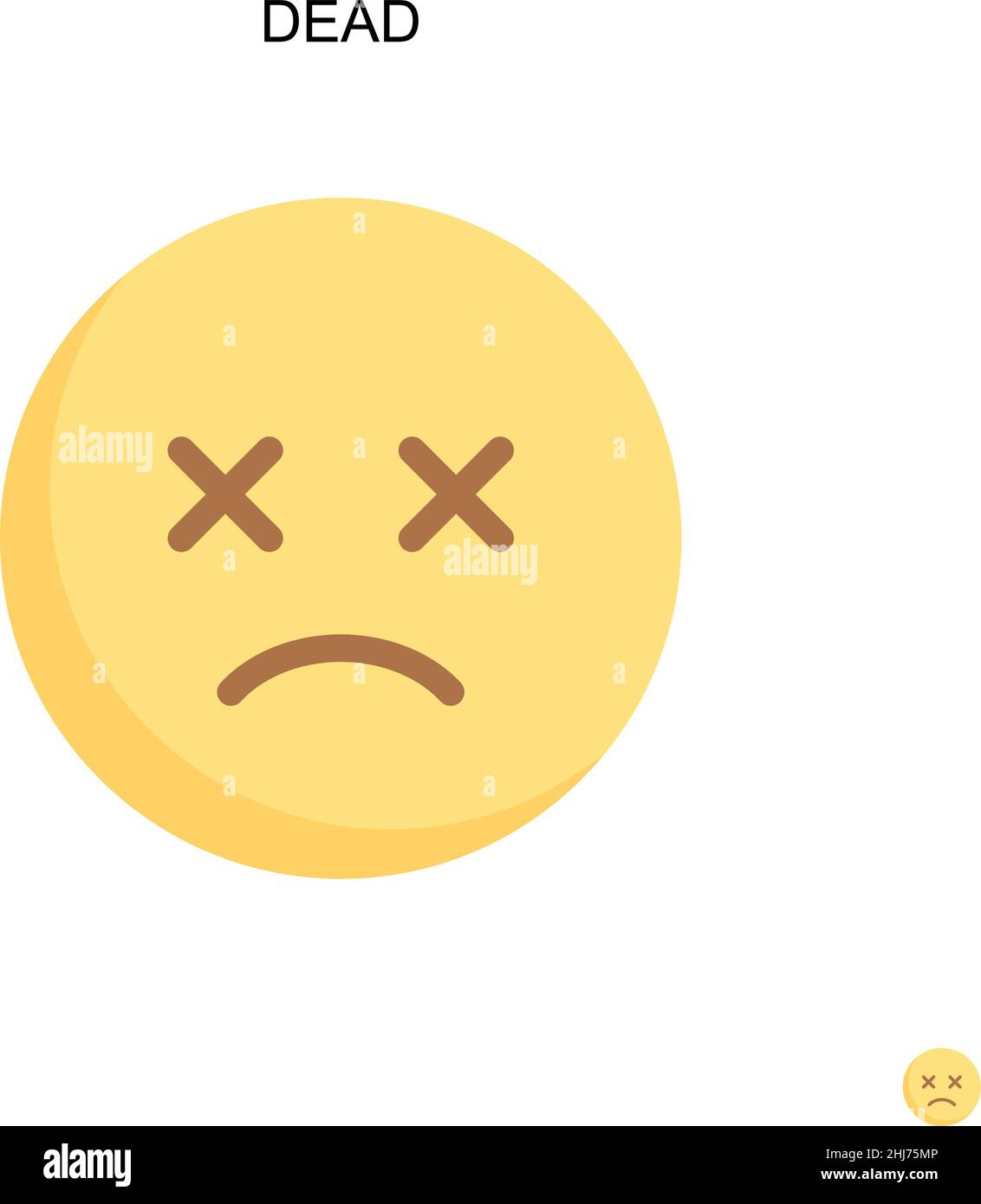 Dead Simple vector icon. Illustration symbol design template for web ...