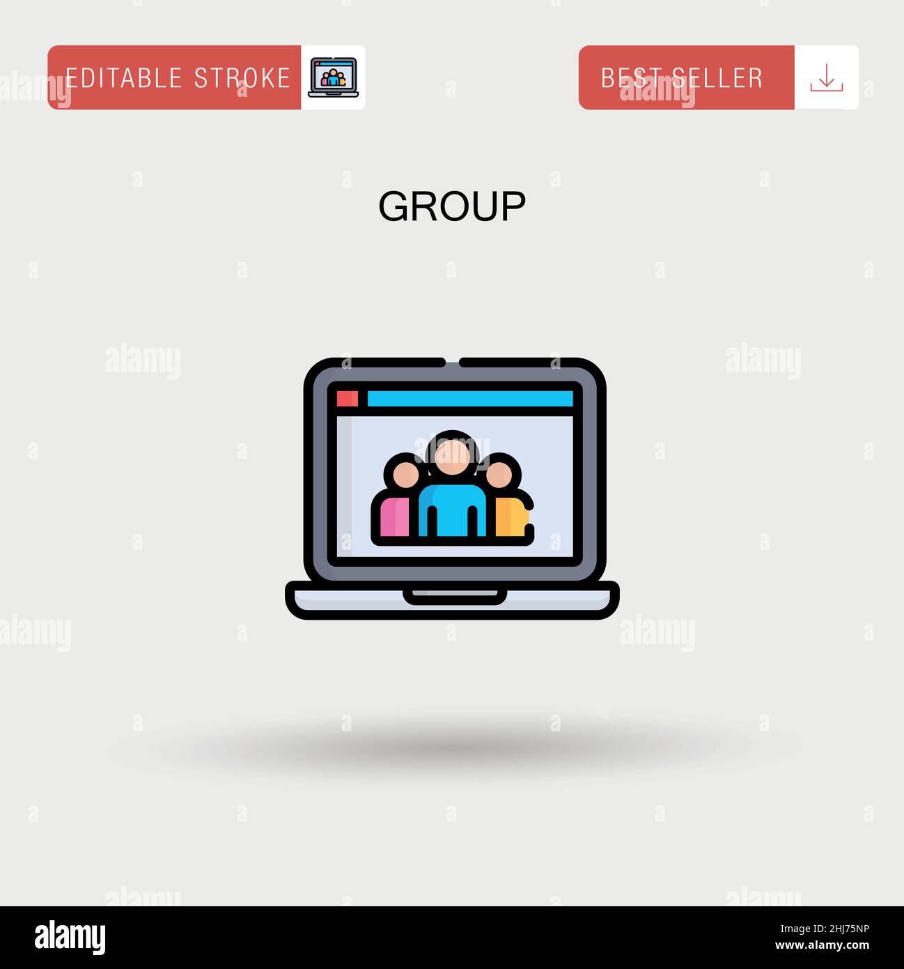 Group happy diversity people Stock Vector Images - Alamy