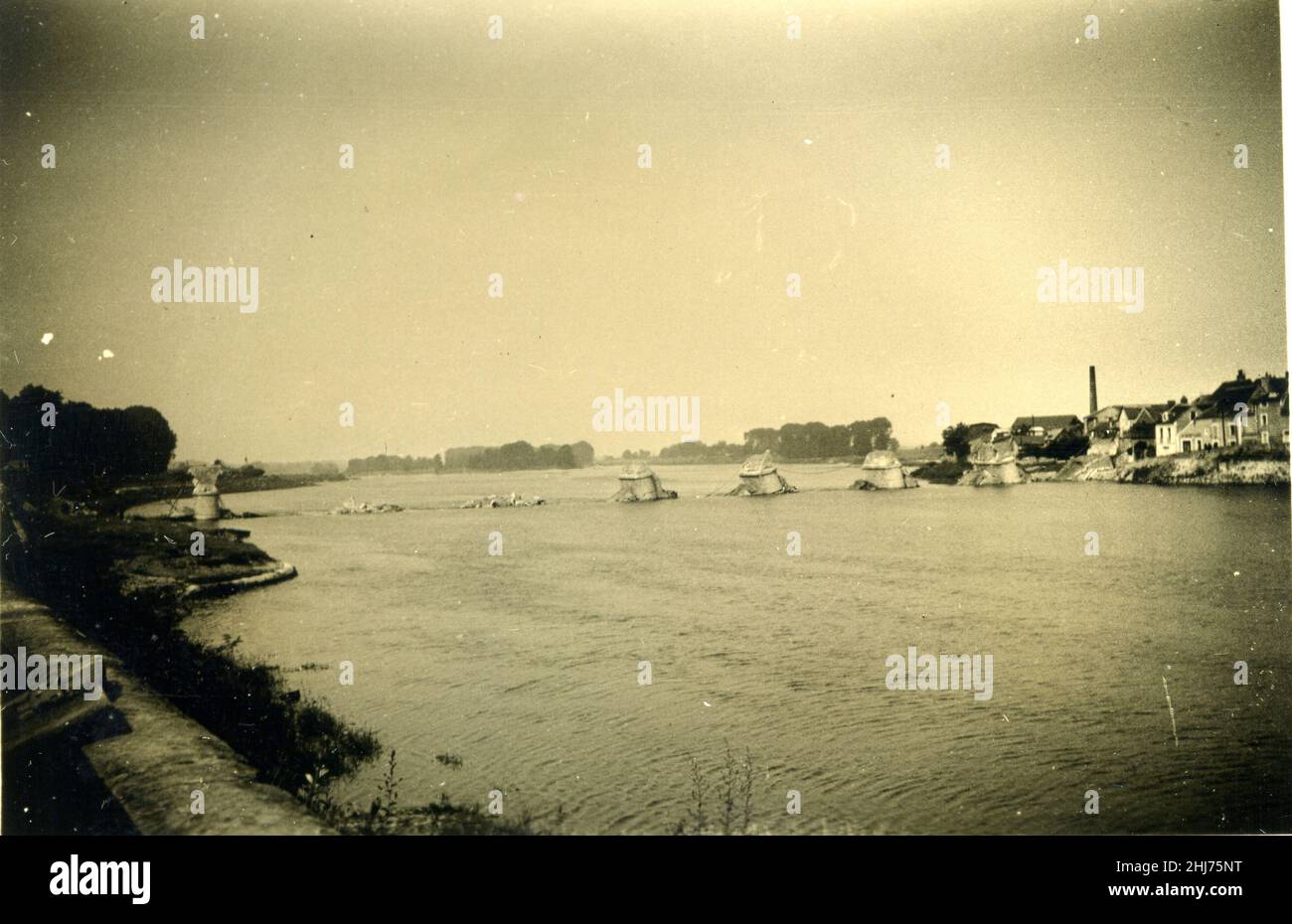 WWII WW2 german soldiers invades France - 21 june 1940, Amboise, Loire ...