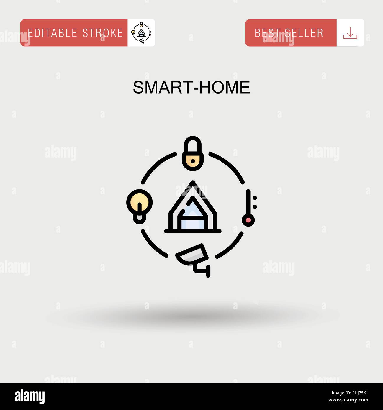 Smart-home Simple vector icon Stock Vector Image & Art - Alamy