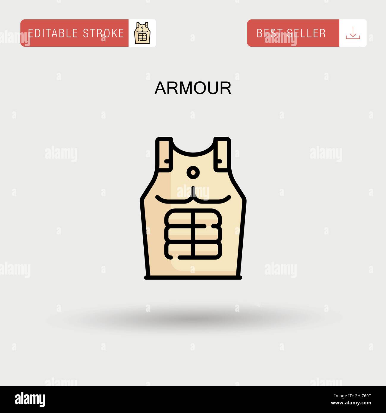 Armour Simple vector icon Stock Vector Image & Art - Alamy