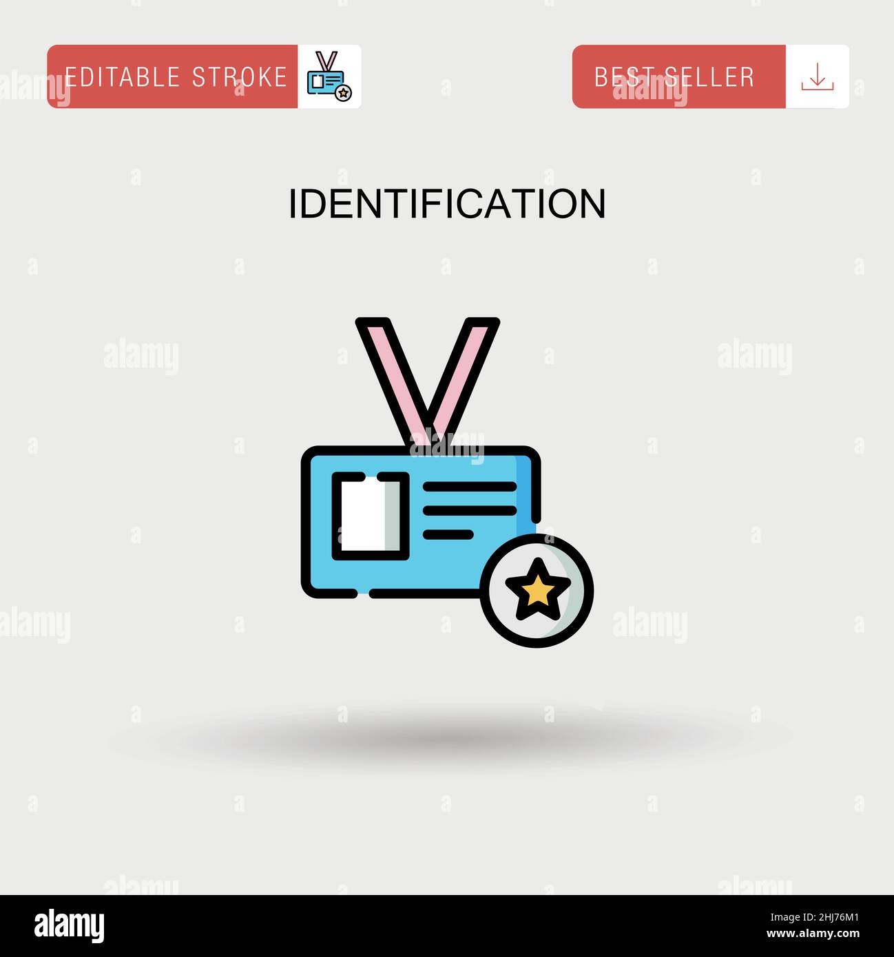 Identification concept id card icon hi-res stock photography and images ...
