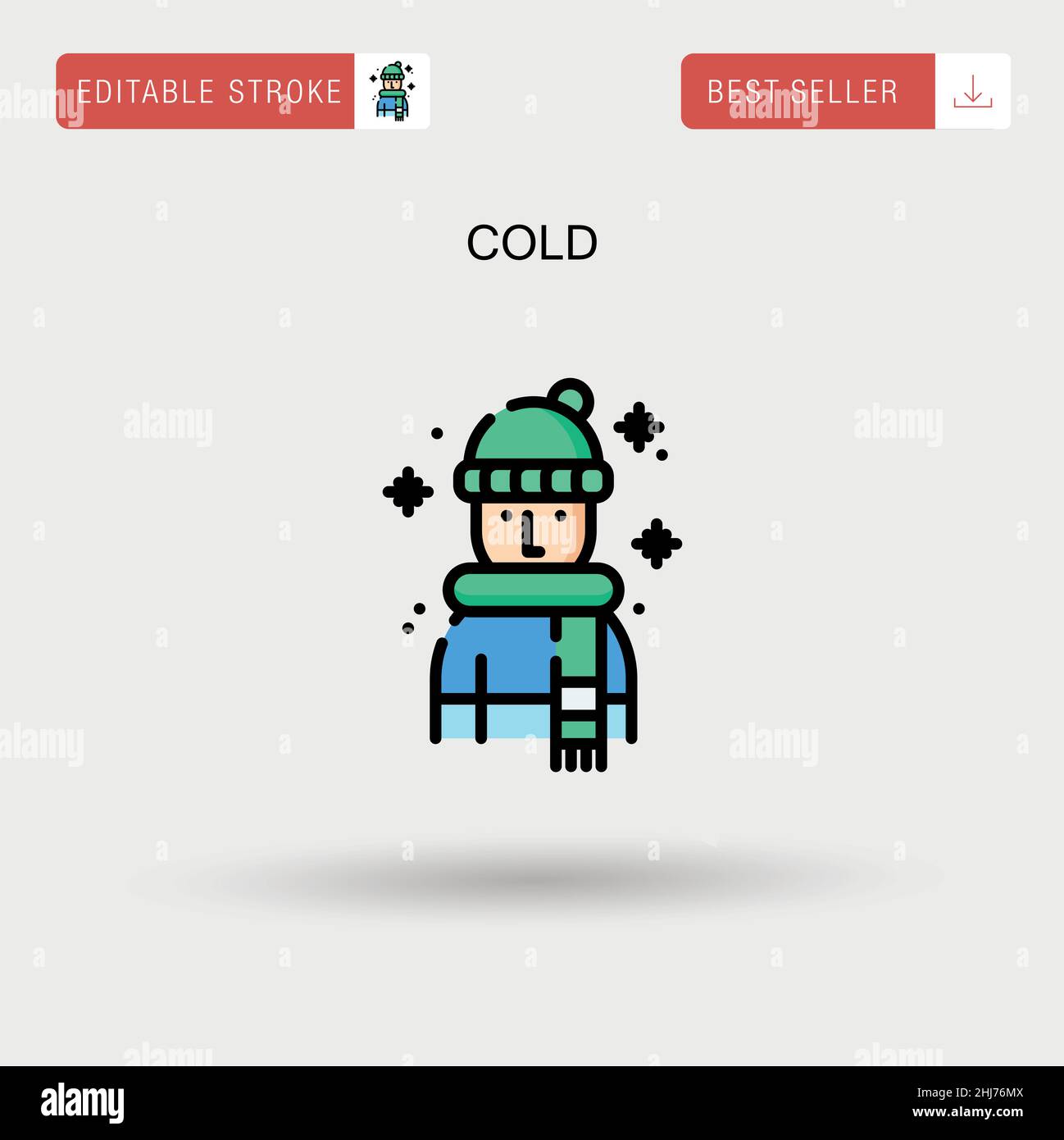 Freezing woman Stock Vector Images - Alamy