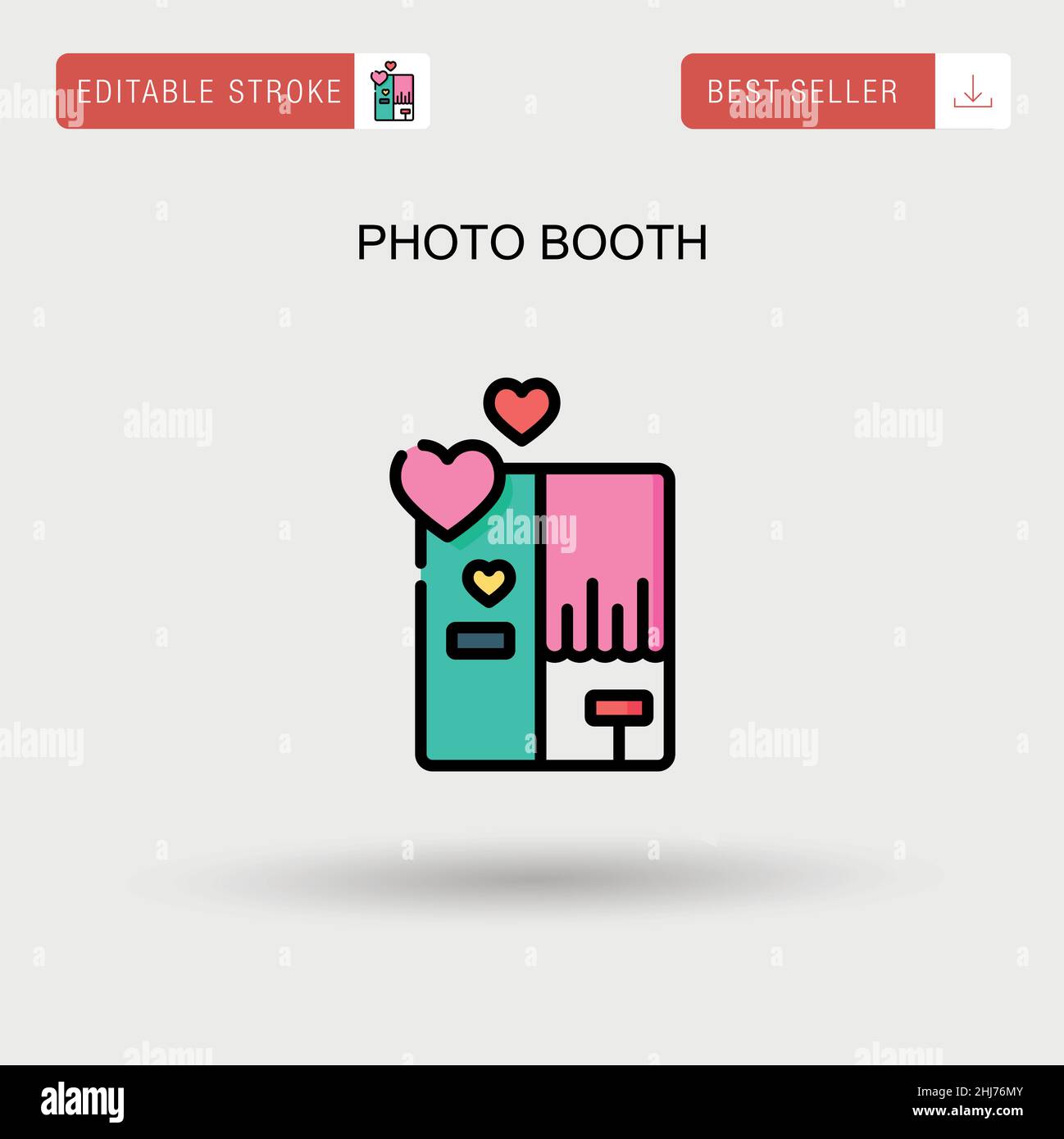 Photo props booth set Stock Vector Images - Alamy