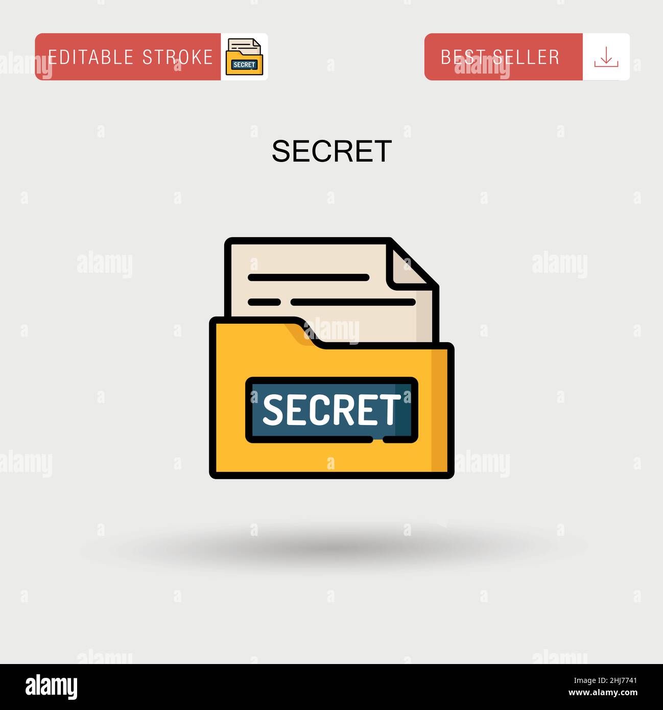 Secret Simple vector icon Stock Vector Image & Art - Alamy