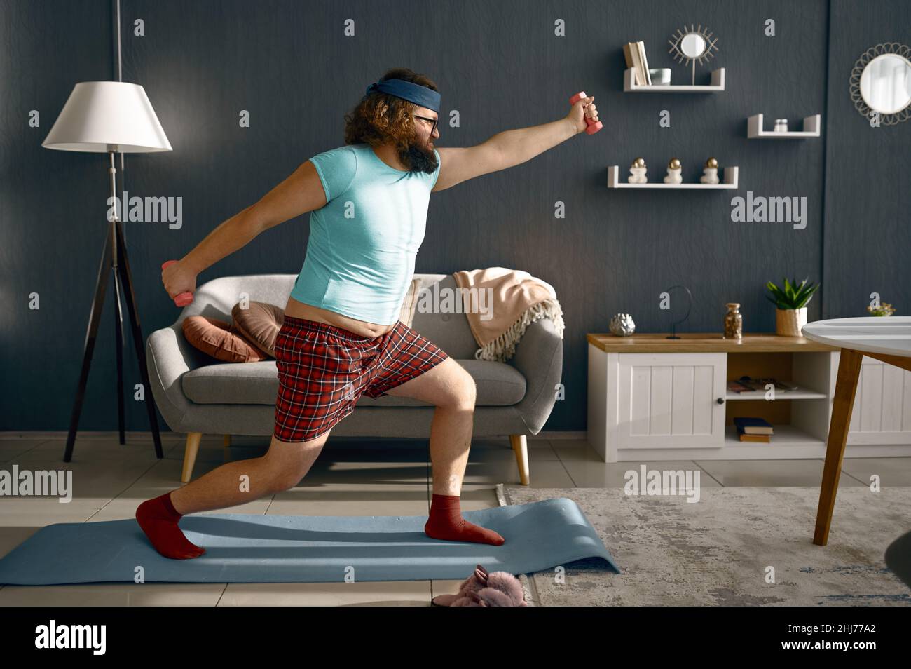 Funny workout hi-res stock photography and images - Alamy