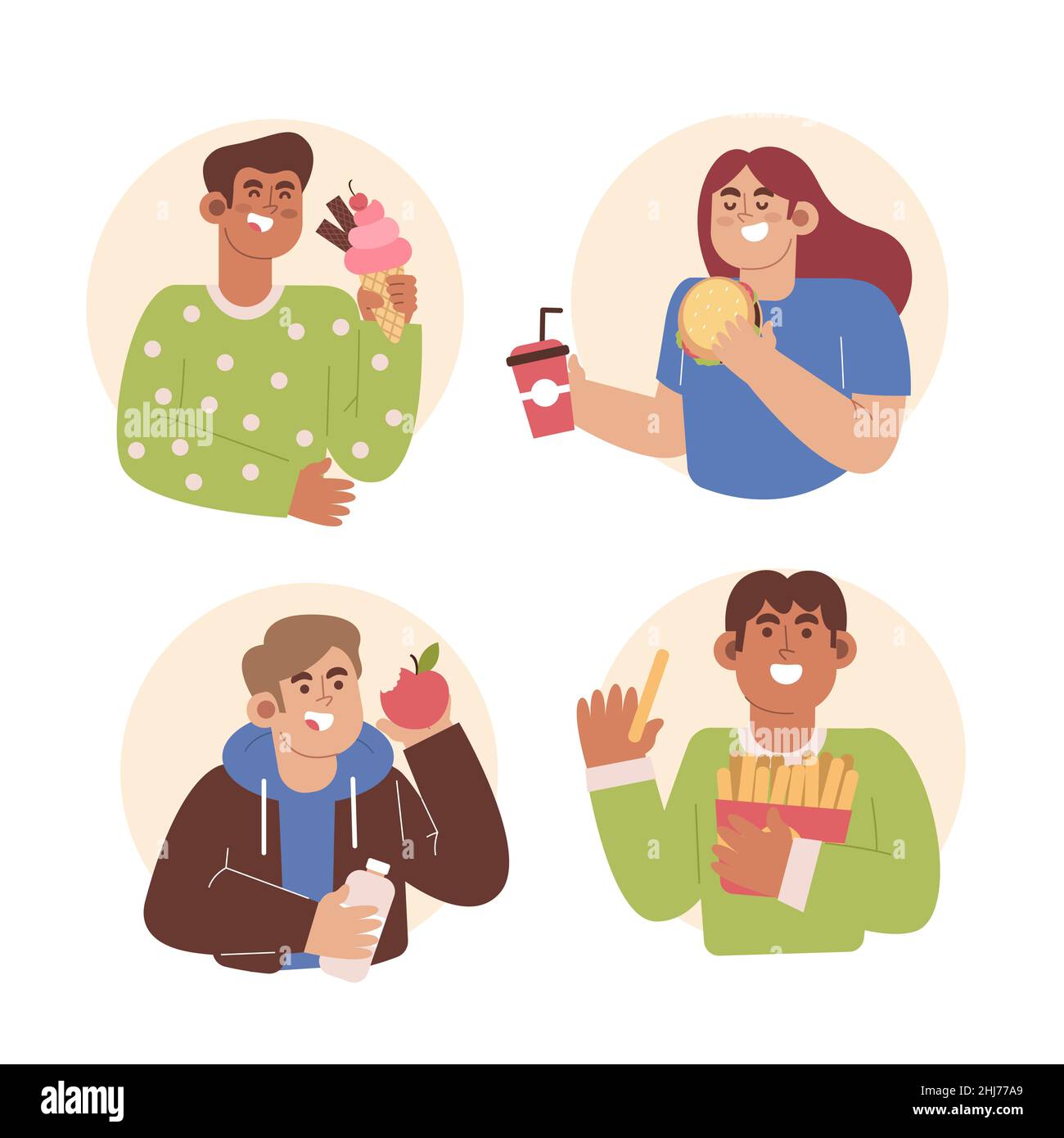 Man woman sitting table eating Cut Out Stock Images & Pictures - Alamy